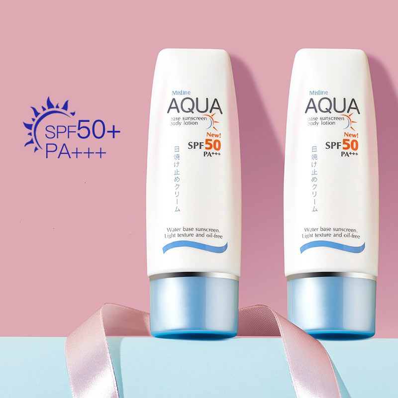 Mistine Aqua Base Sunscreen Body Lotion SPF50 PA++ Moisturizing ...