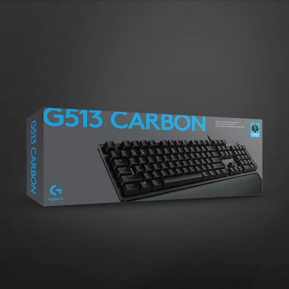 Logitech G513 RGB Mechanical Gaming Keyboard ,USB Passthrough - Brown ...