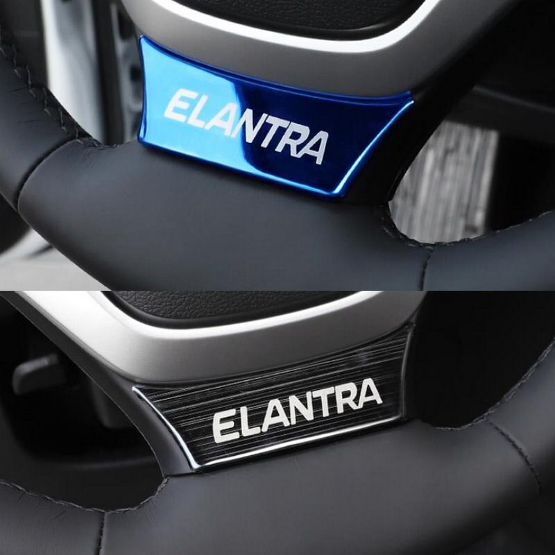 Hyundai Elantra AD Special steering wheel decorative Sequin paste Trim ...