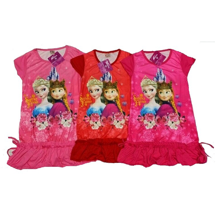 Frozen Night Gown Dress - Elsa Anna Castle . | Shopee Singapore