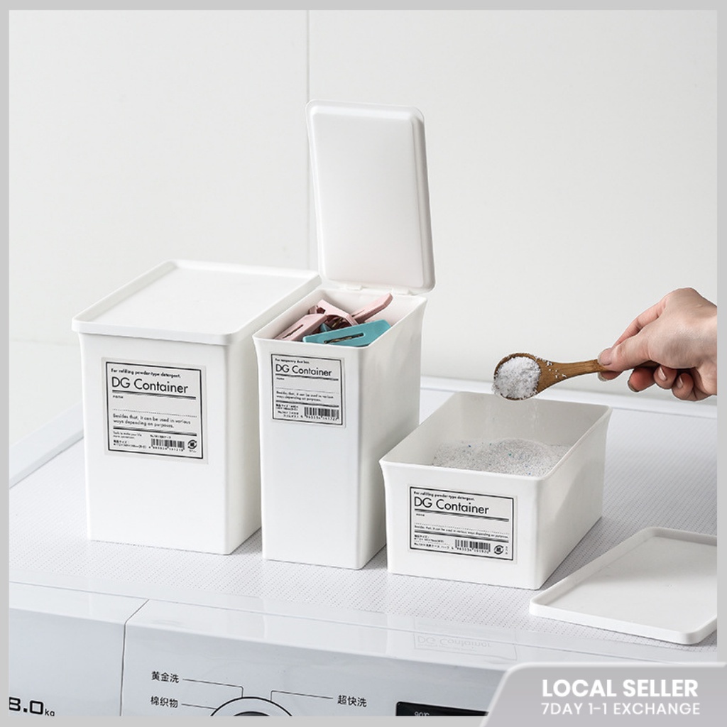 Laundry Capsule Container Storage Box Washing Powder Stackable Storage ...