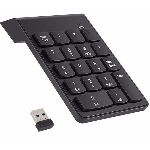 Mini 18 Keys Wireless Number Pad 2.4G USB Numeric Keypad Keyboard For ...