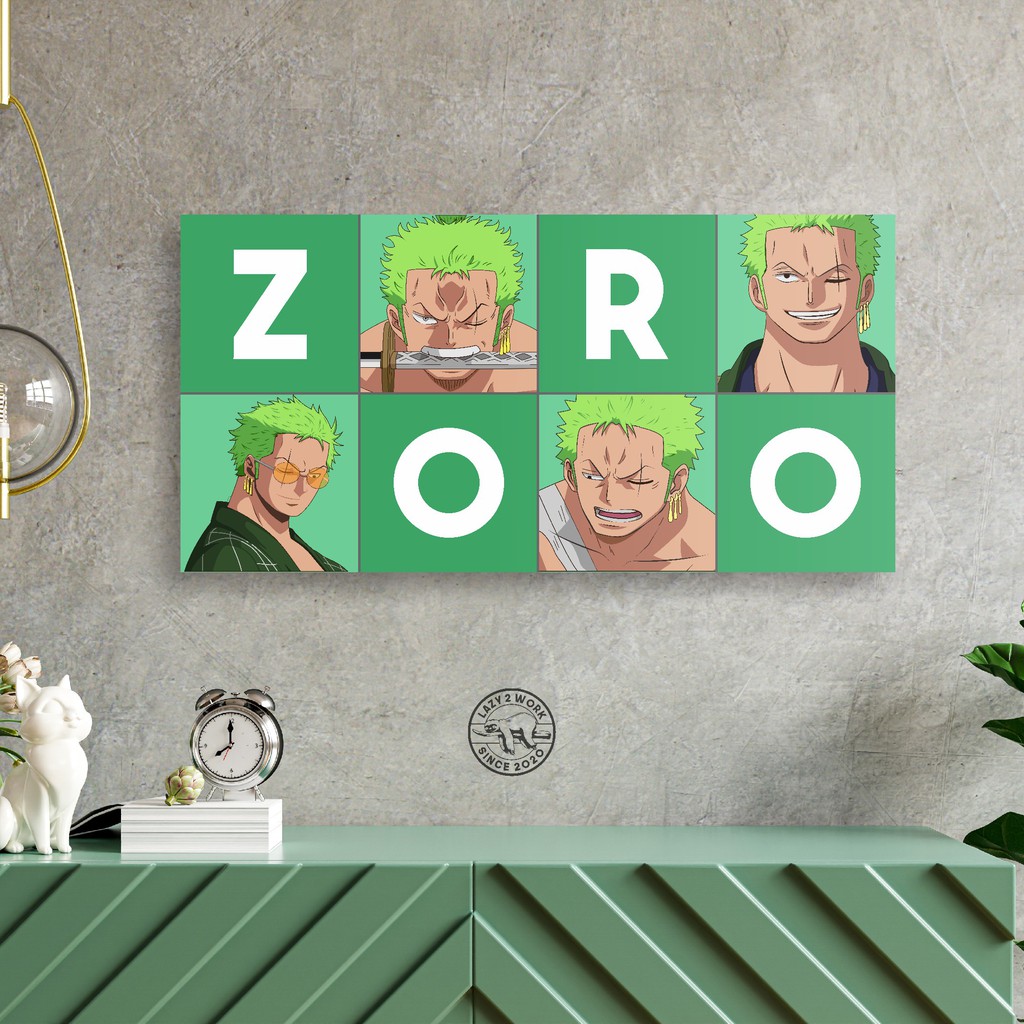 HIASAN DINDING Zoro One Piece Wall Hanging Poster | Shopee Singapore
