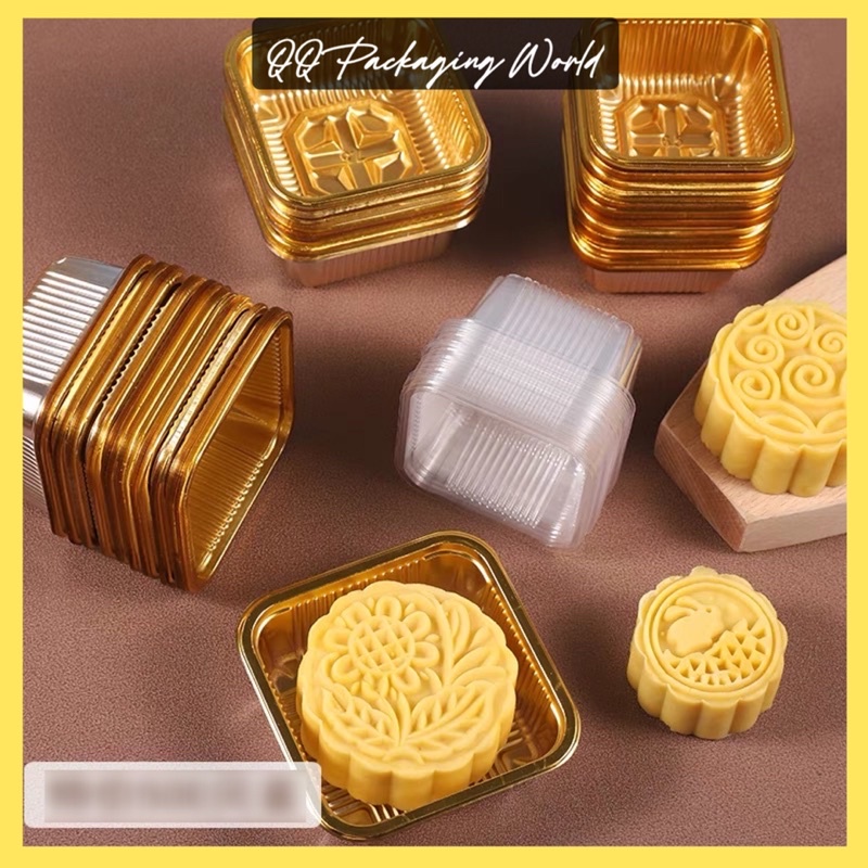 Mooncake Base Baking Mooncake Packaging Box Mooncake Tray Golden ...