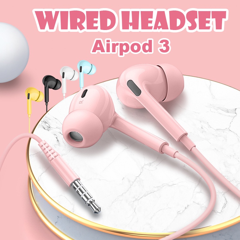 Macaron HIFI 3D Earbuds Subwoofer Wired earphone In-Ear 3.5mm Headset ...
