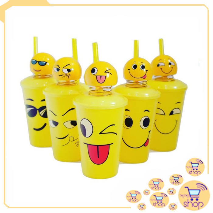 Drinking Place/EMOTICON Glass/Funny TUMBLER/EMOJI Glass | Shopee Singapore