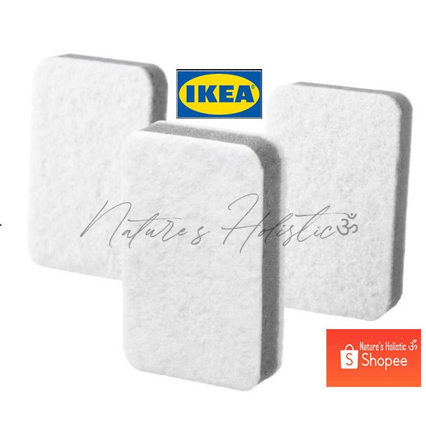 ikea sponge / ikea SVAMPIG Sponge, grey-white/ 3 pcs. per pack | Shopee ...