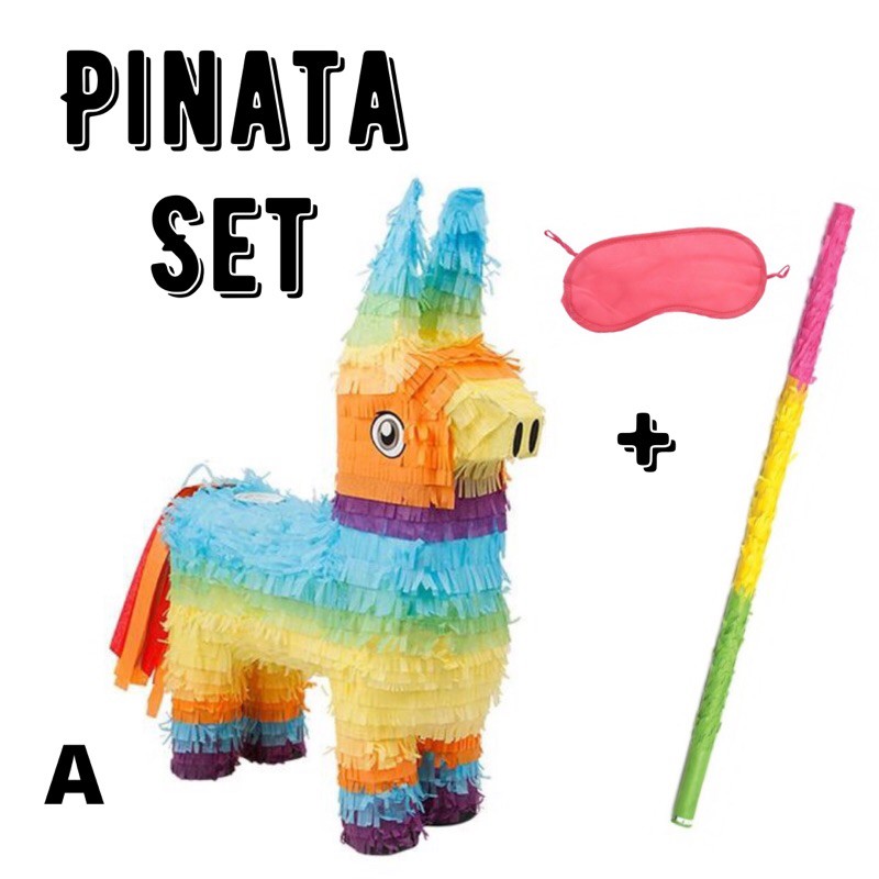 [SG Stock] Colorful Rainbow Donkey Pinata Fill With Sweets Whack ...