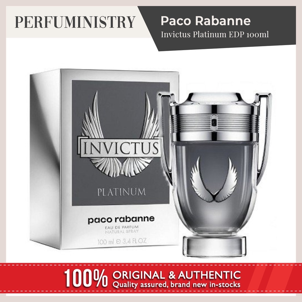 🇸🇬 [perfuministry] PACO RABANNE INVICTUS PLATINUM EDP FOR MEN (TESTER ...