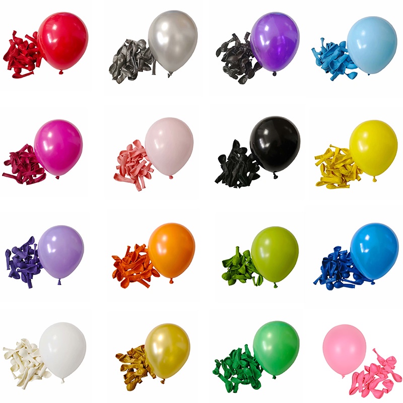 50/100pcs 5inch Gold Silver Red Colorful Small Latex Balloons for ...