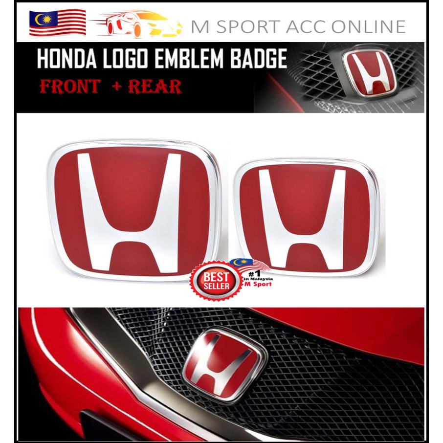 Honda Civic FD 2006 - 2011 Type-R Front & Rear Logo(Badge/Emblem ...