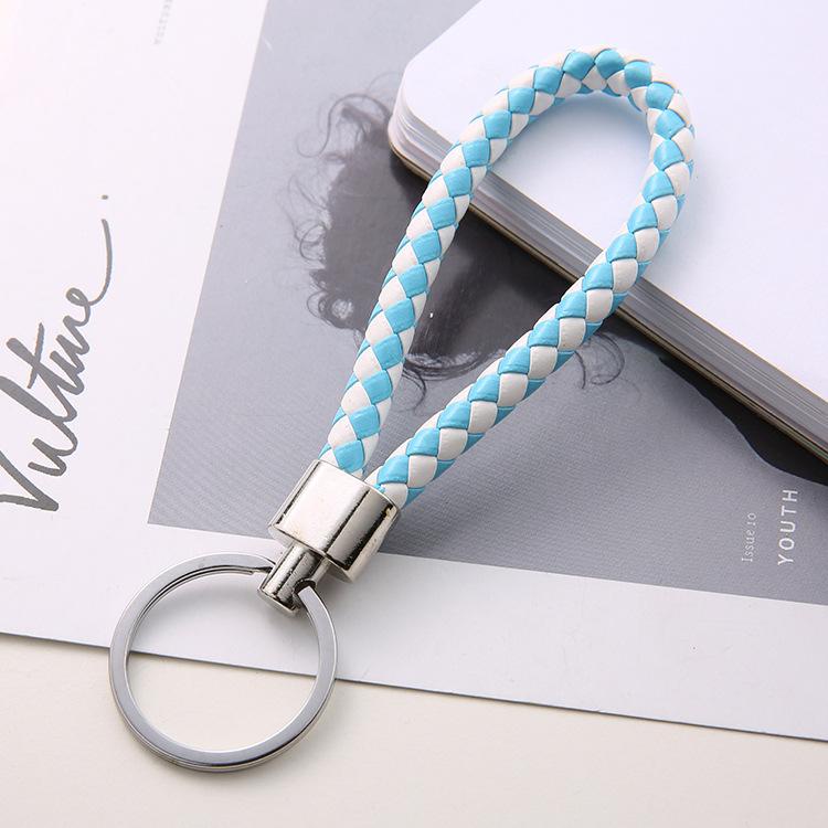 [SG READY STOCK] Braided Rope Keychain Metal Key Ring Key Holder Key ...