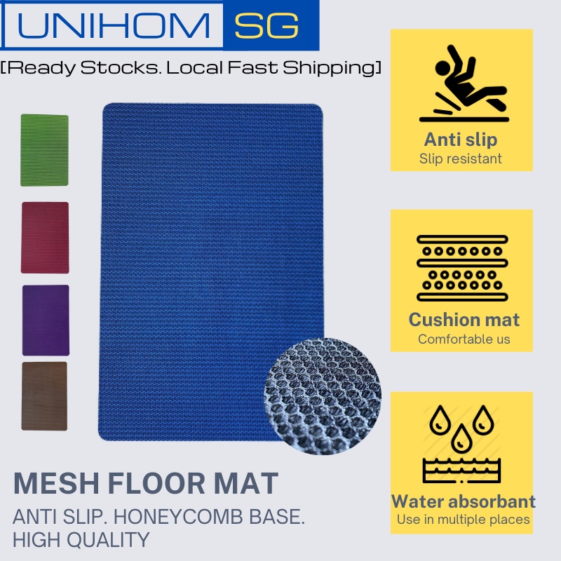 UnihomSG [ReadyStock] 3 Sizes Anti Slip Mesh Under Door Floor Mat ...
