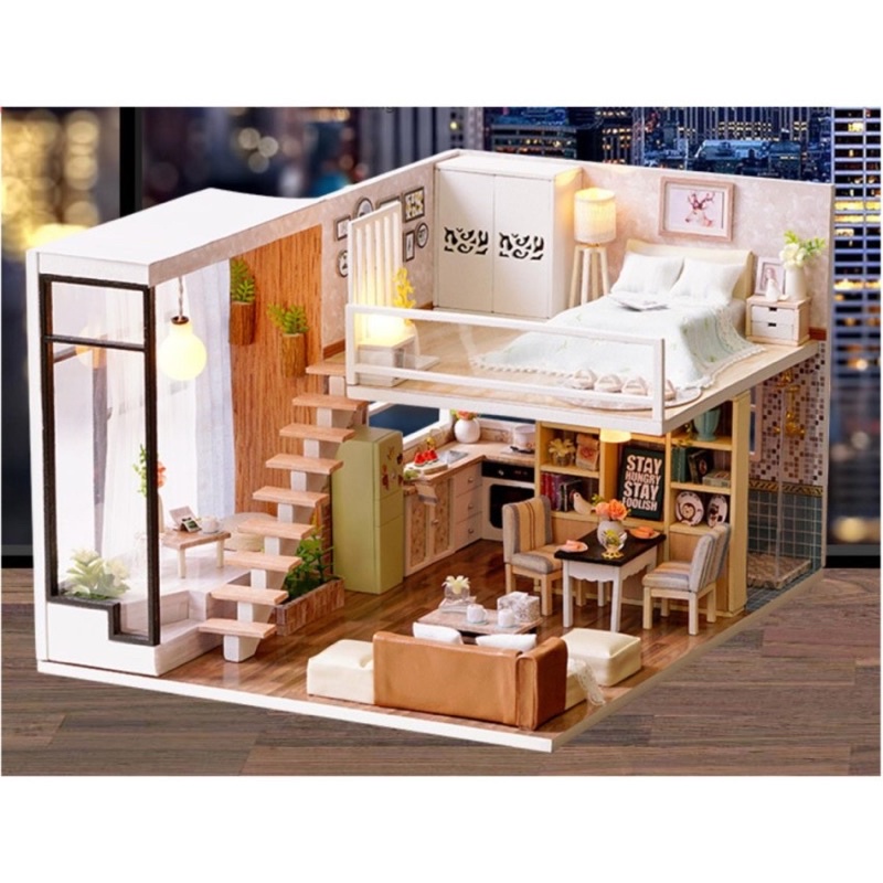 Cuteroom apartment model _ DIY DIY DIY DIY self-assembled mica house ...