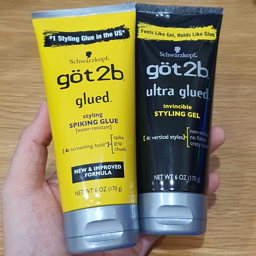 Got2b Glued Schwarzkopf Hair Gel Made in USA - 170gram | Shopee Singapore