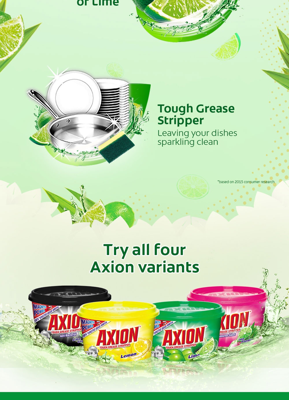 Axion Lime Dishwashing Paste 700g | Shopee Singapore
