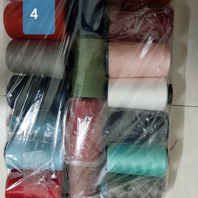 Sewing thread. Combo of 20 rolls of thread 5000m, 1kg of 3cm elastic ...