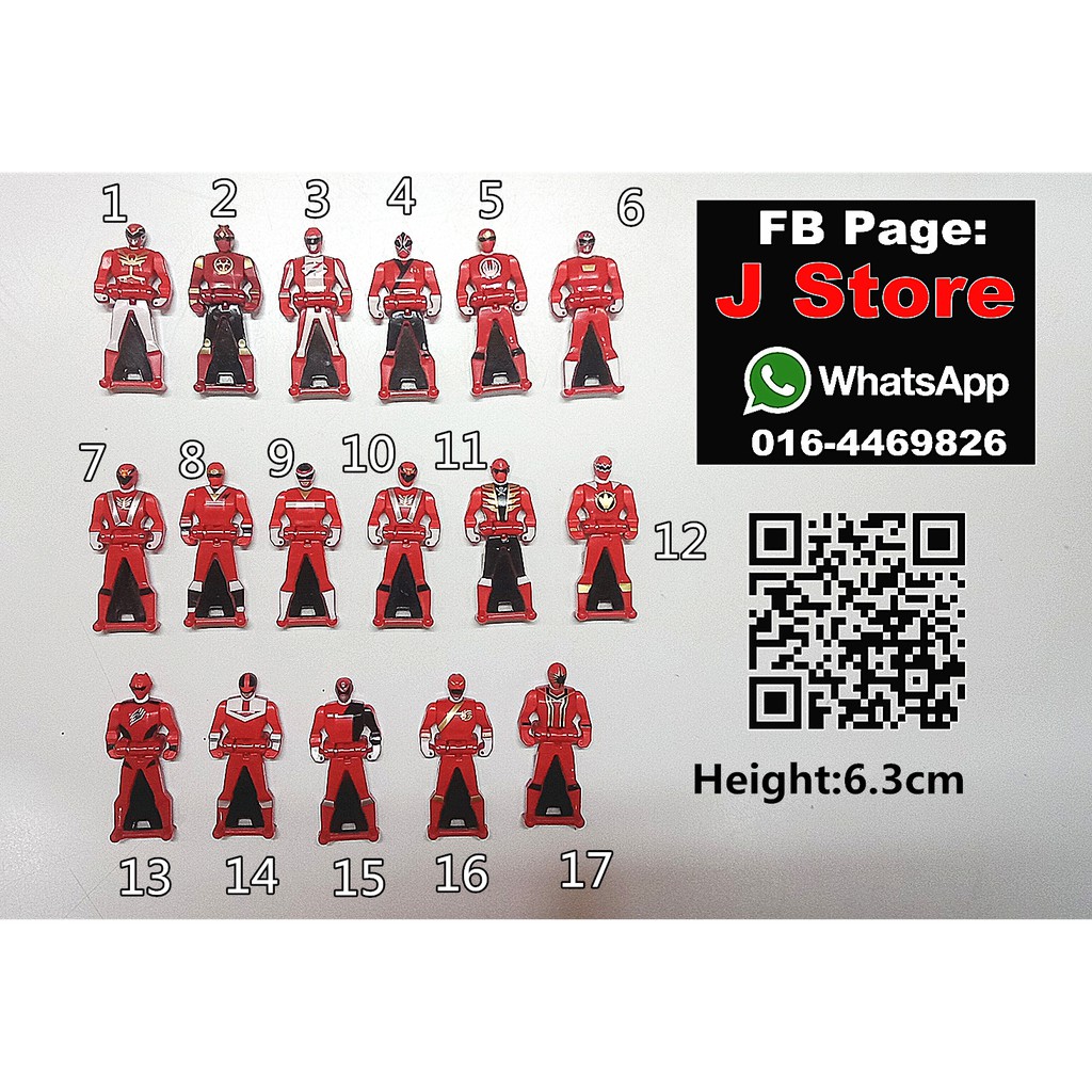 Power rangers Red ranger key figures ( J Store ) | Shopee Singapore