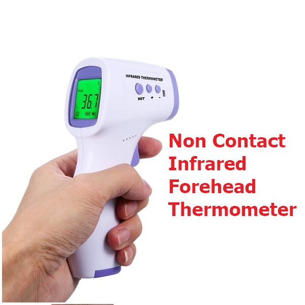 Non Contact Infrared Forehead Thermometer, Digital Body Temperature Gun ...