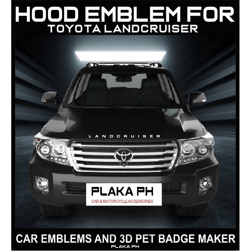 Hood emblem for Toyota Landcruiser (Can Apply On Any Model) | Shopee ...