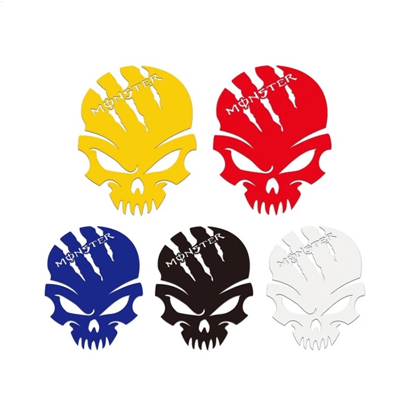 Skull Car Sticker Demon Decal Fuel Tank Cover Door Window Bumper Trunk ...