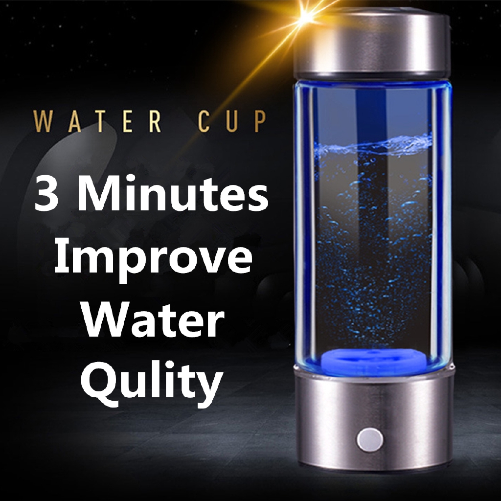 Hydrogens Rich Water Bottle Cup Generator Water Maker Rechargeable Portable pure H2 hydrogens ...