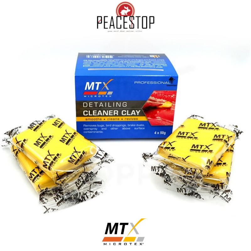 MTX Microtex Detailing Cleaner Clay (4x50G) Professional grade ...