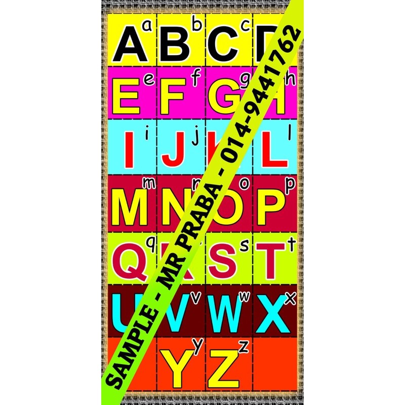 Alphabet/a to Z/alphabet charts/Letters/abjad | Shopee Singapore