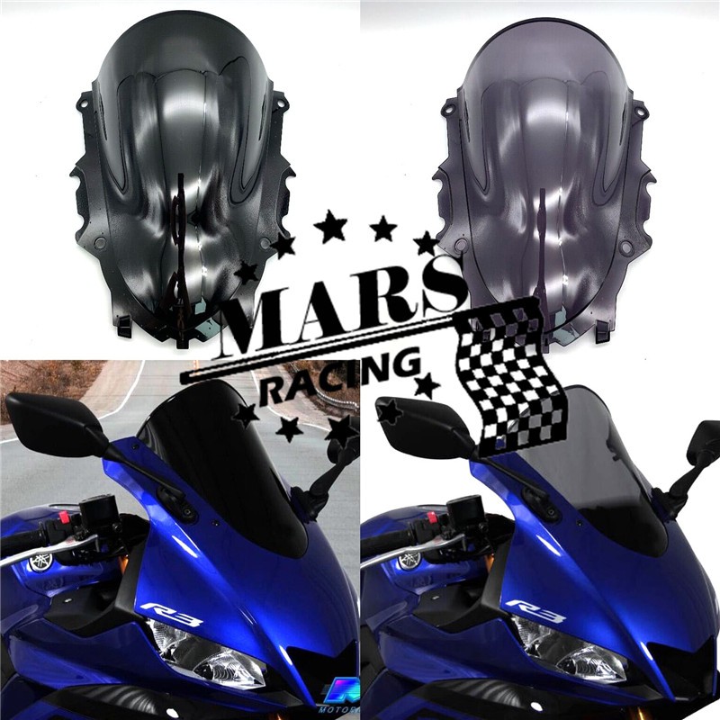 Motorcycle Racing Double Bubble Windshield WindScreen Visor Viser ...