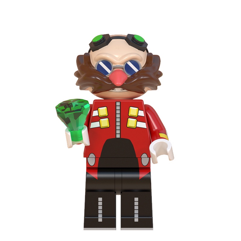 Dr. Eggman Ivo Robotnik Minifigures Action Games Evil Genius Scientist ...