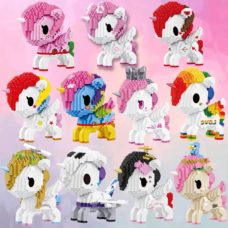 [SG] Tokidoki Nano Building Blocks Unicorn Mini Bricks Puzzle Block DIY ...