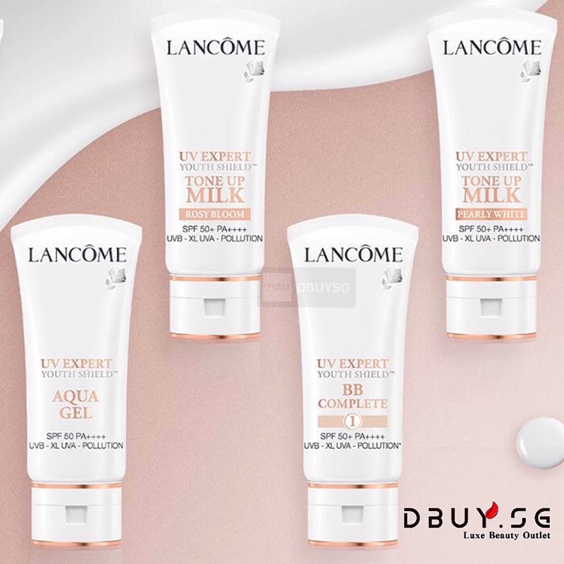 LANCOME | 💯 Authentic UV Expert Aqua Gel/BB Complete/Tone Up Milk SPF50 PA++++ Sunscreen UVA/UVB ...