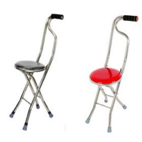 Stainless Steel Kerusi Tongkat Lipat / Kerusi Solat Ringan Tahan Lasak ...