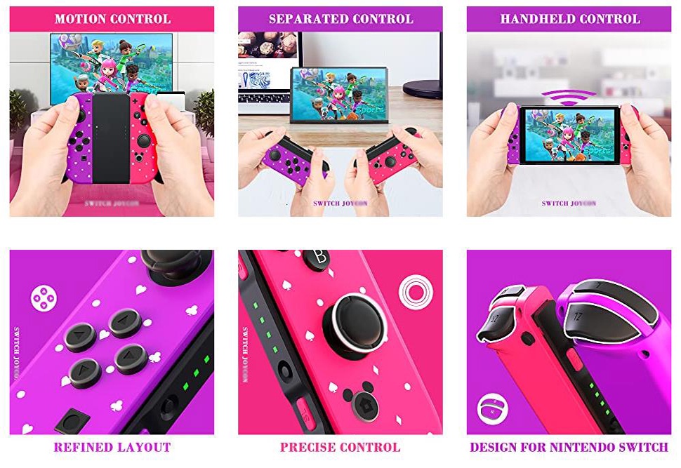 Wireless Switch Control Joypad Nintendo Switch Oled Joys Con Switch Gamepad Joysticks For NS ...