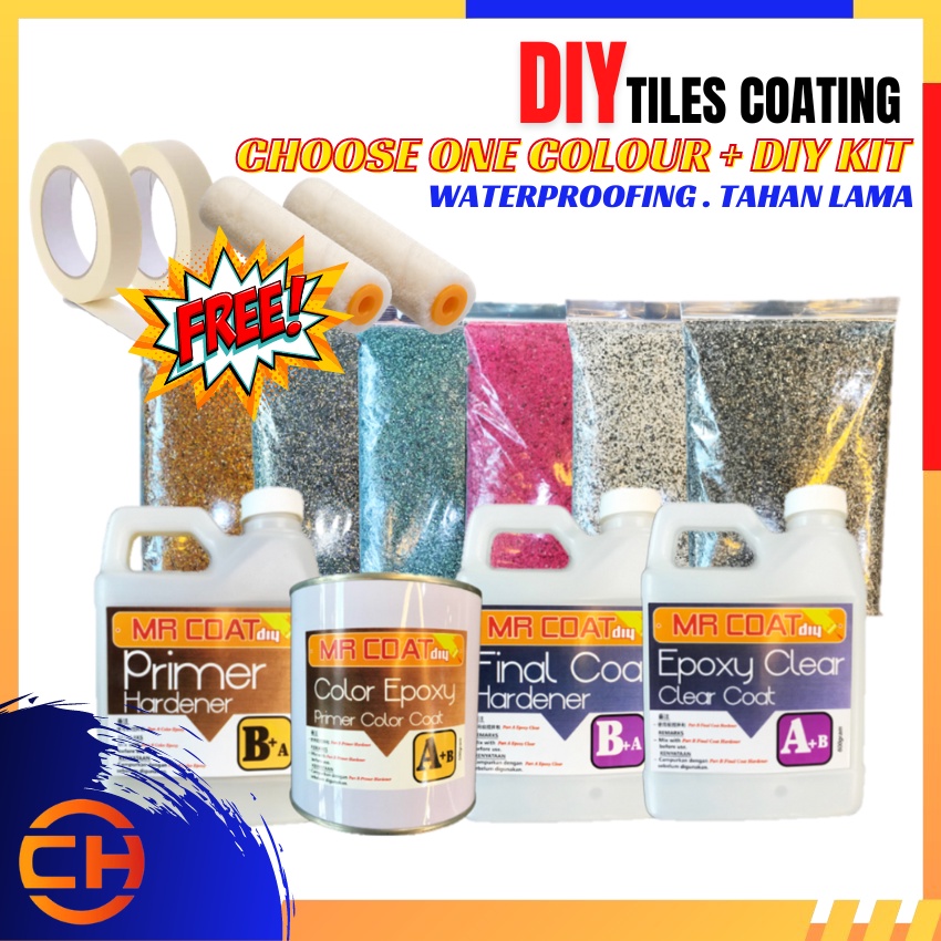 MR COAT DIY SET EASY APPLY FOR BATHROOM FLOOR WATERPROOF FOR TOILET ADA ...