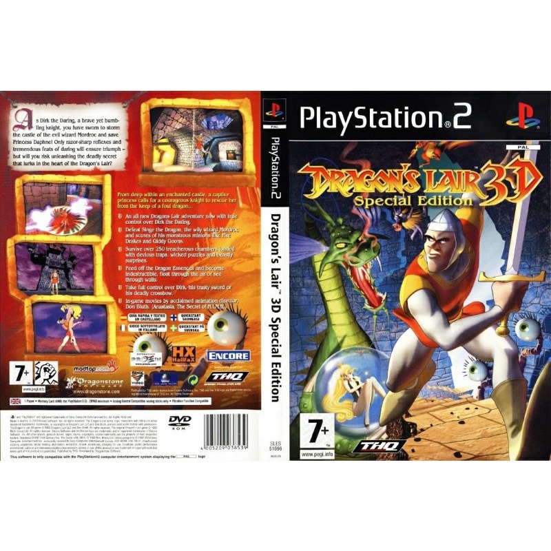 PS2 CD DVD GAMES (Dragon's Lair 3D: Return to the Lair) | Shopee Singapore