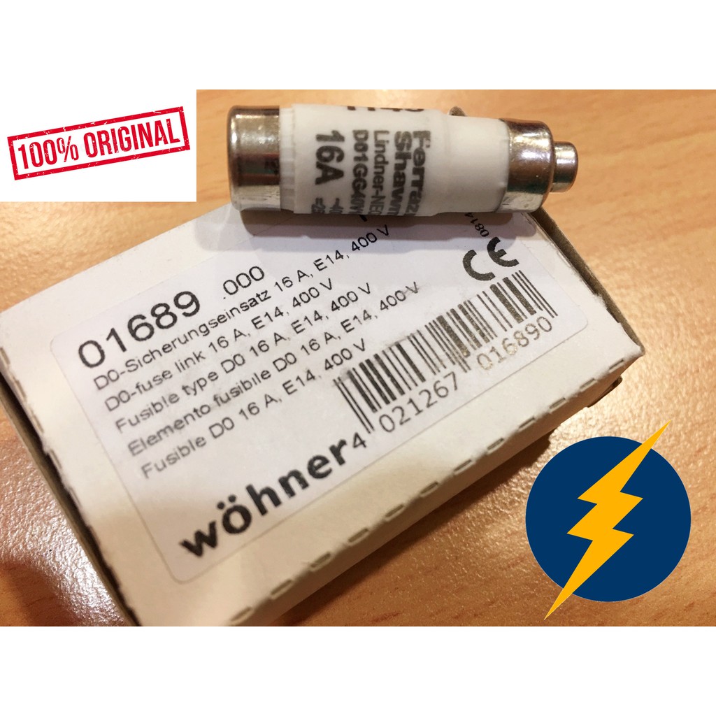 Wohner D01 FUSE LINK 16 A ( 01689 ) | Shopee Singapore