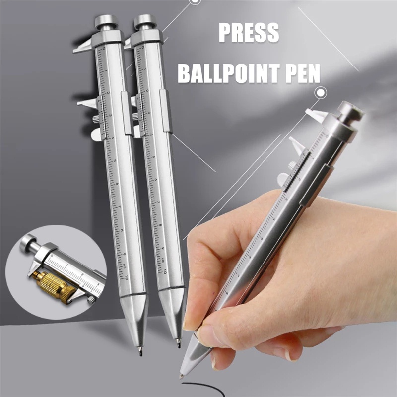 Multifunctional 0.5mm Vernier Caliper Ballpoint Pen/ Creative Silver ...