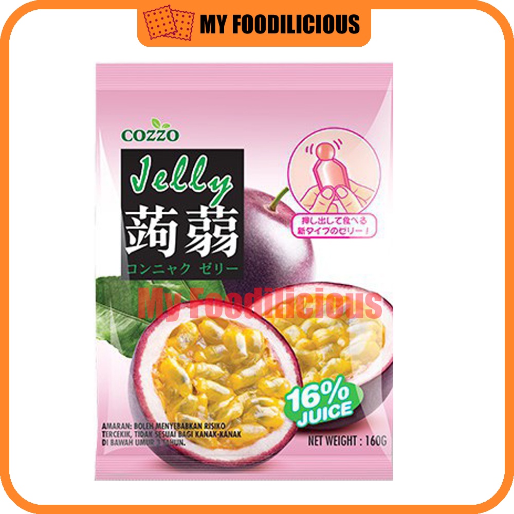Cozzo Jelly Jushida Konnyaku Jelly Lychee Mango Blueberry Passion Fruit Pudding 160g | Shopee ...
