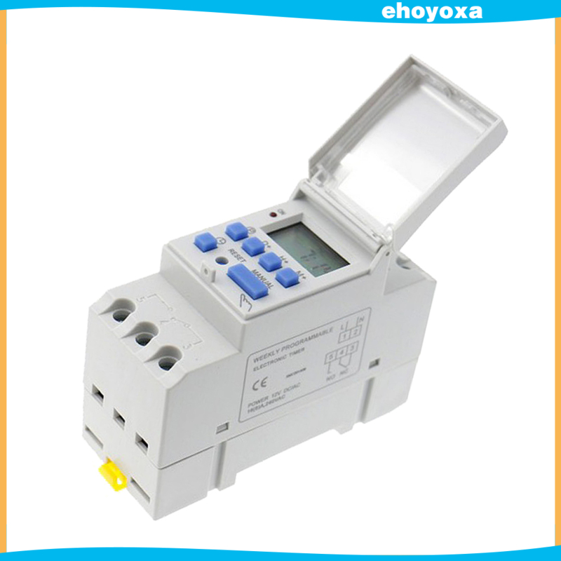 220V Din Rail Weekly Timer Switch Time Relay Switch | Shopee Singapore