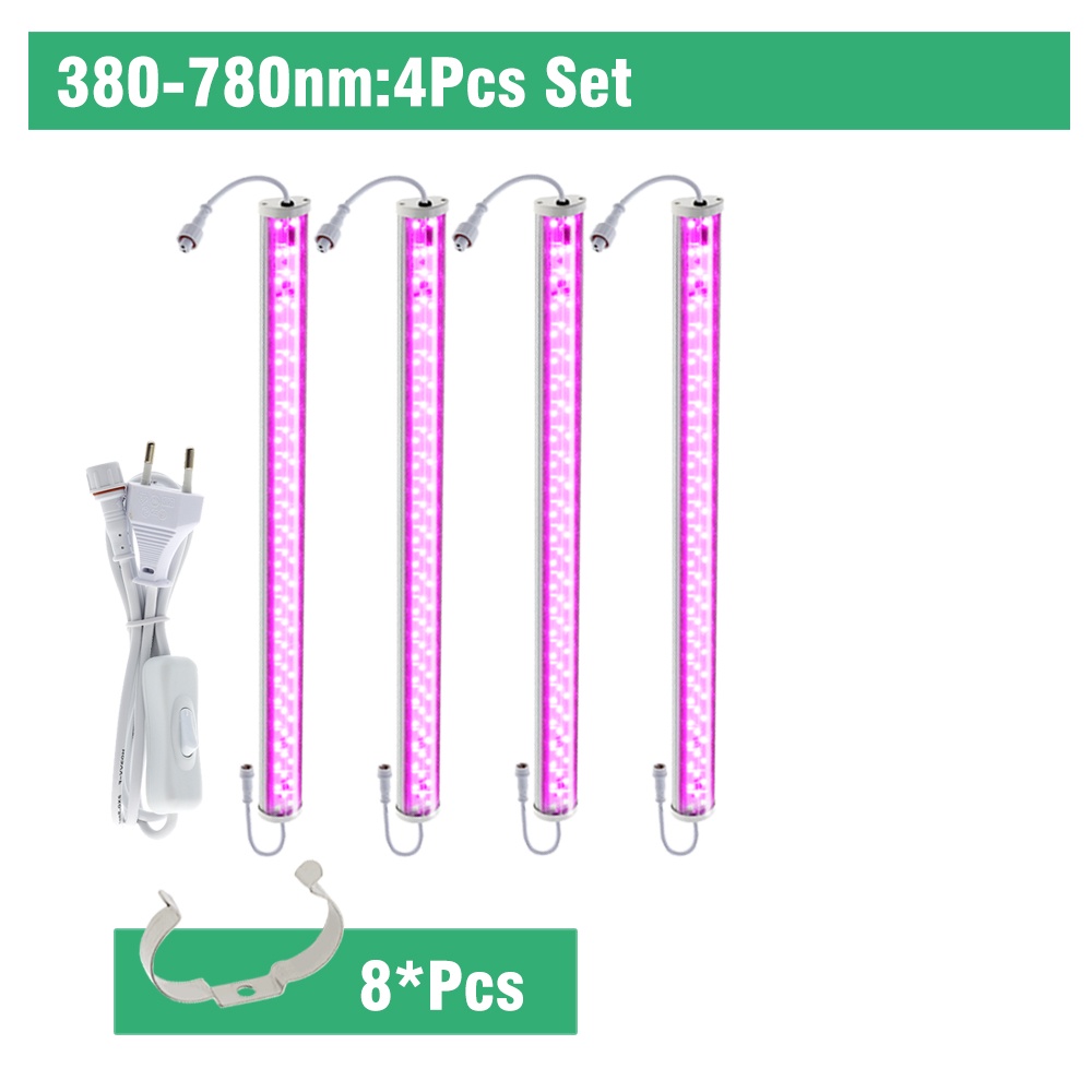 AC220V 1-6pcs LED Grow Light Full Spectrum 73leds Plant Light ...