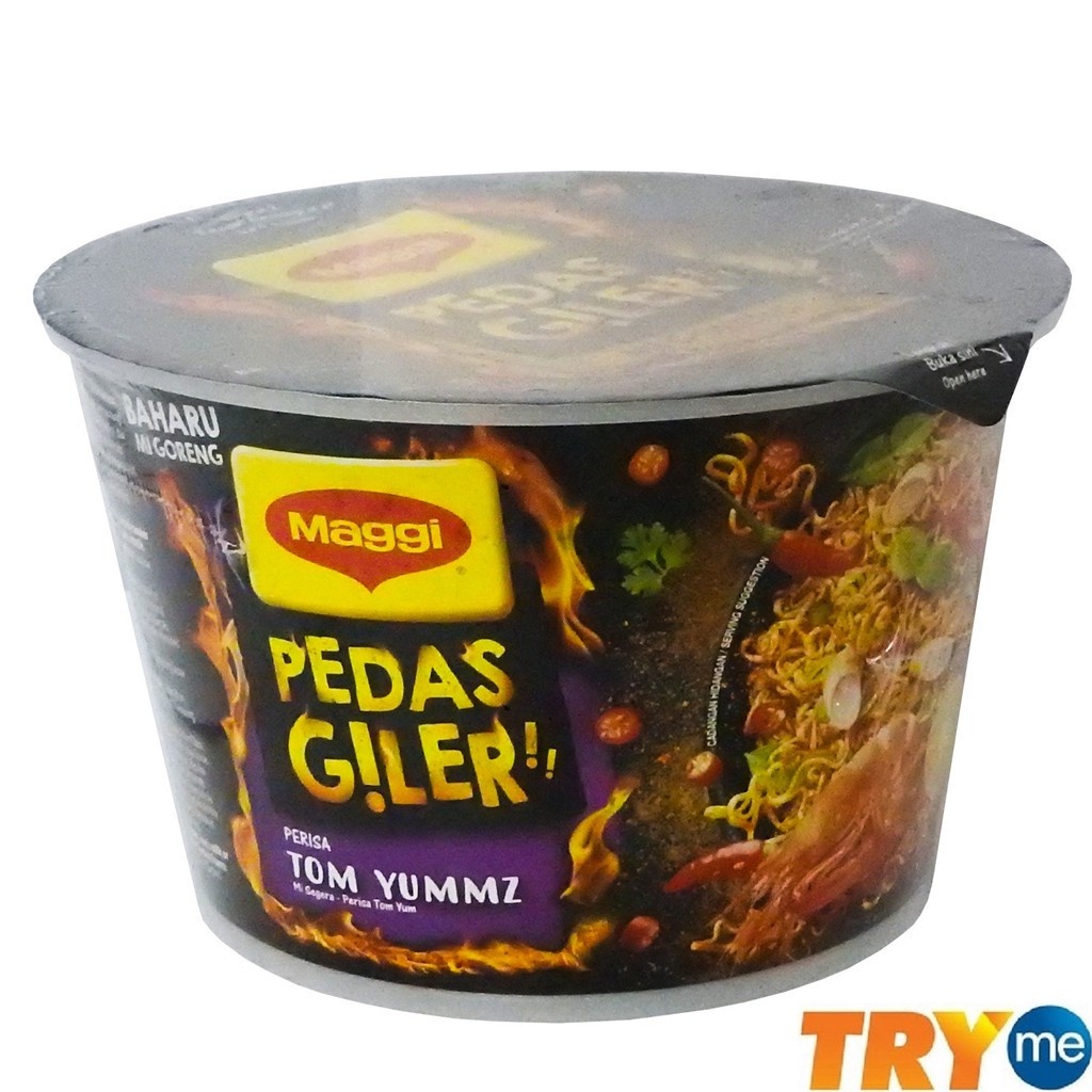 Maggi Pedas Giler Tom Yummz Bowl (97g) | Shopee Singapore