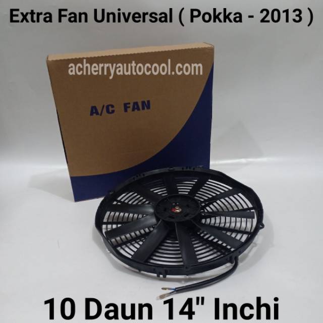 Bako Baco Extra Fan Universal Additional 14 Inch 10 Leaves 12 Volt ...