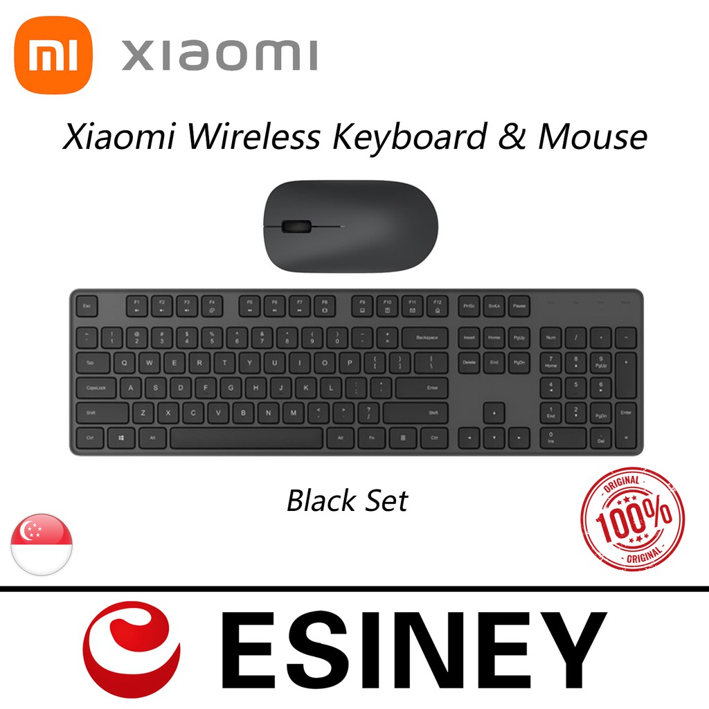 SG Seller Original Xiaomi Wireless Keyboard & Mouse Set 2.4GHz Portable ...