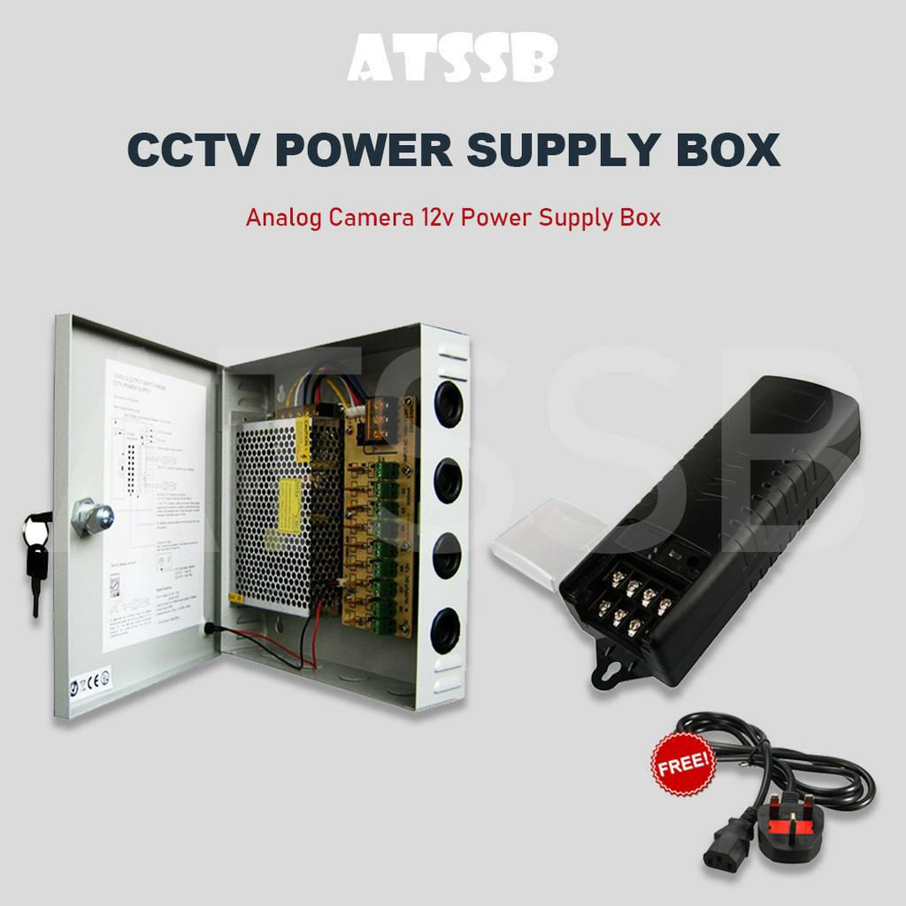 ATSSB CCTV POWER SUPPLY 12V 5A 4 WAY OUTPUT | 12V DC 10A (9 WAY OUTPUT ...