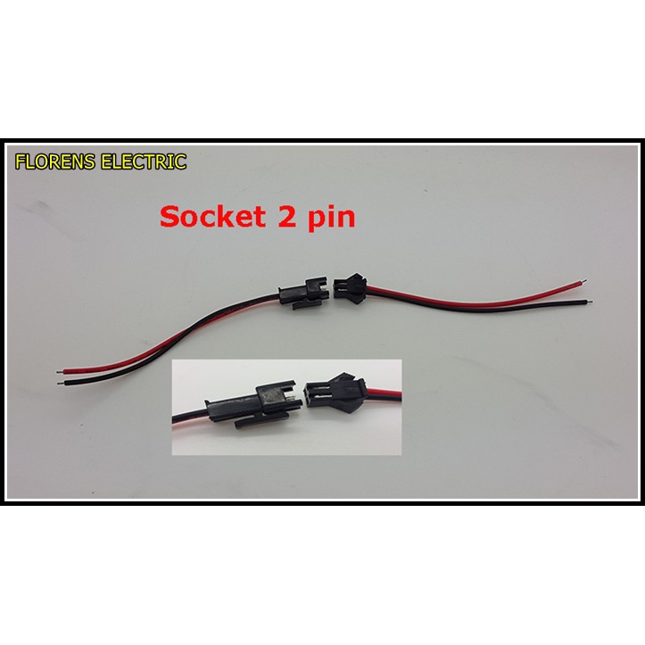2-pin Cable Socket (male+female) | Shopee Singapore