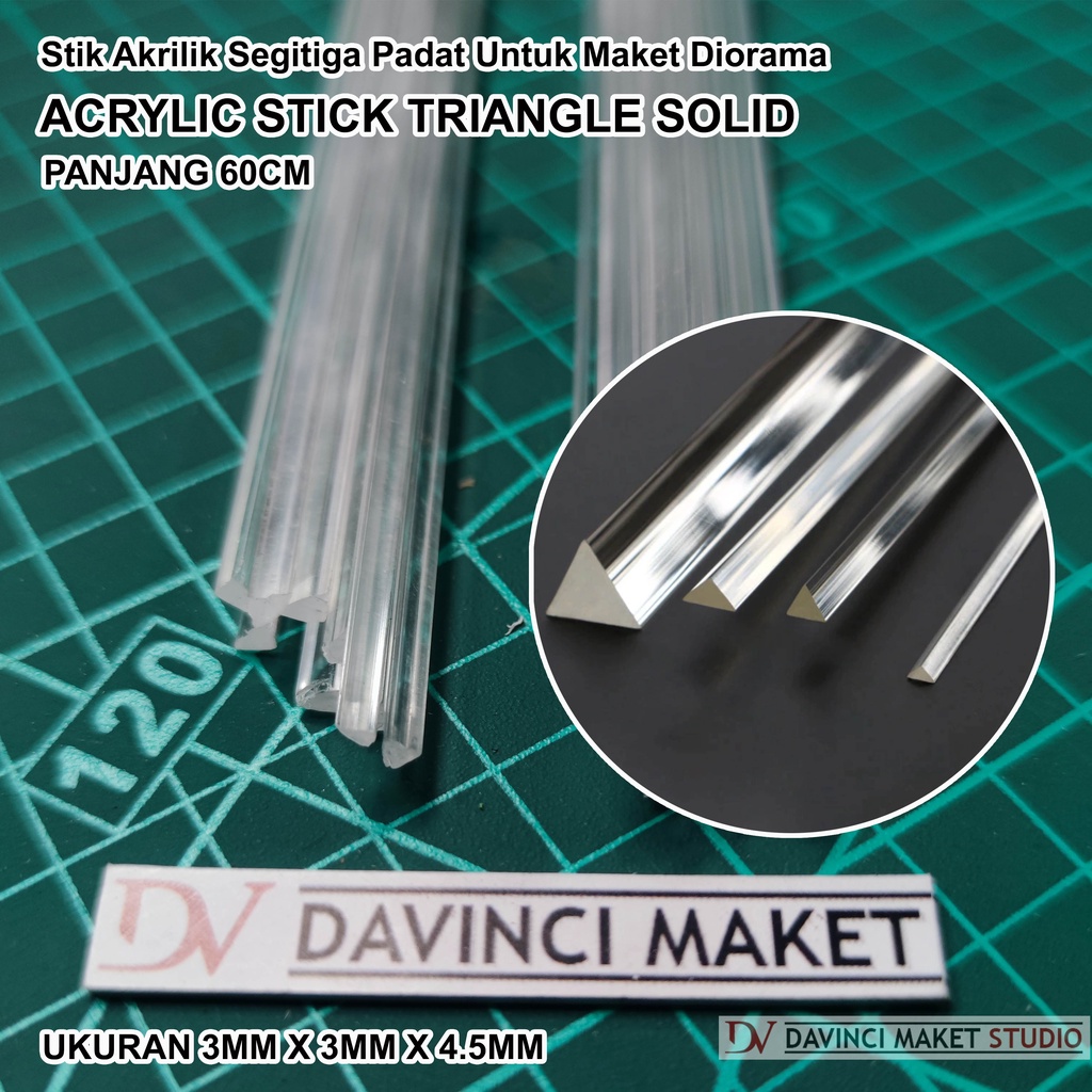 Solid Triangle Acrylic Stick - Solid Triangle Acrylic Stick 3mm 5mm ...