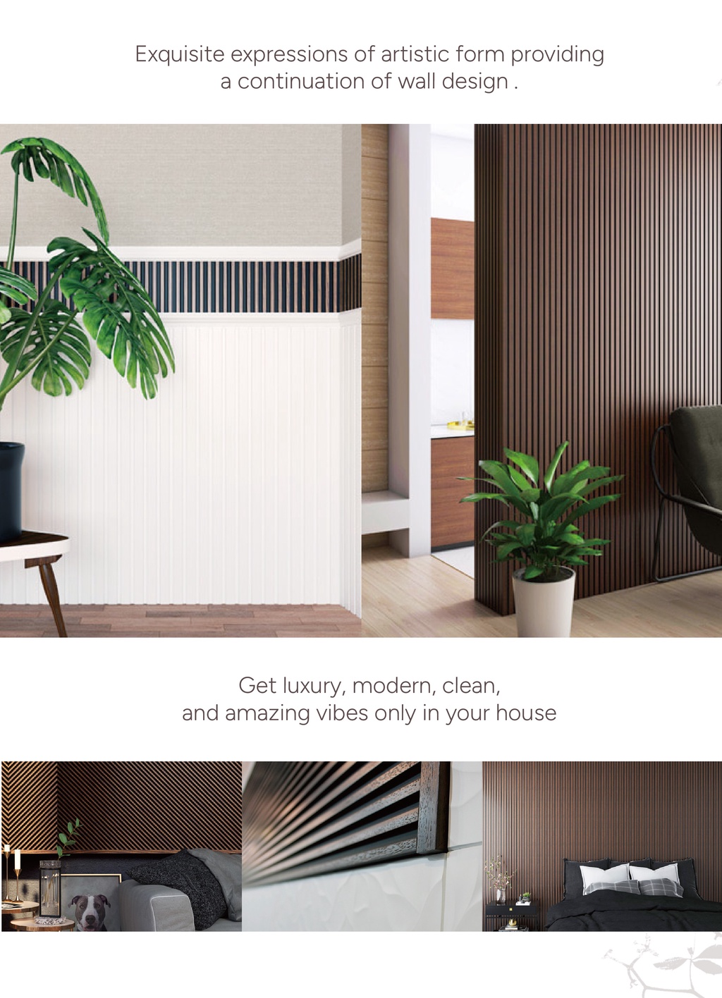 Dekorea Miga Korean Louver Wall Panel Decoration Fluted Panel | Shopee ...