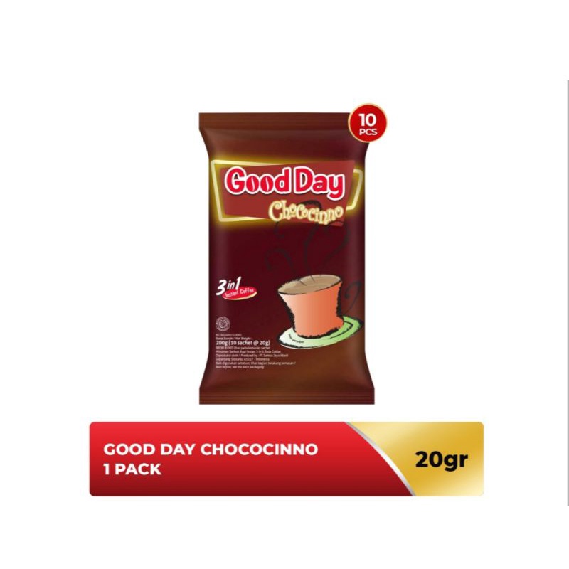 Good Day Instant Coffee 3 in 1 Chococinno 10 x 20 g | Shopee Singapore