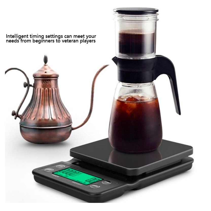 Coffee Scale with Timer, 5000g/0.1g Digital Coffee Scale with LCD ...